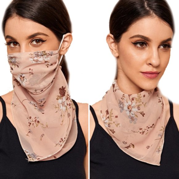 Accessories | Chiffon Convertible Scarf Face Mask | Poshmark